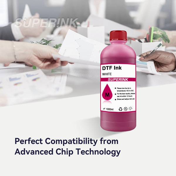 DTF Ink Direct to Film Magenta 1000ml By Superink - Superink.ca