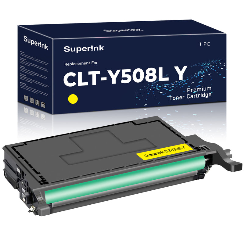 Cartouche de toner jaune CLT-Y508L de Samsung compatible par Superink - Superink.ca