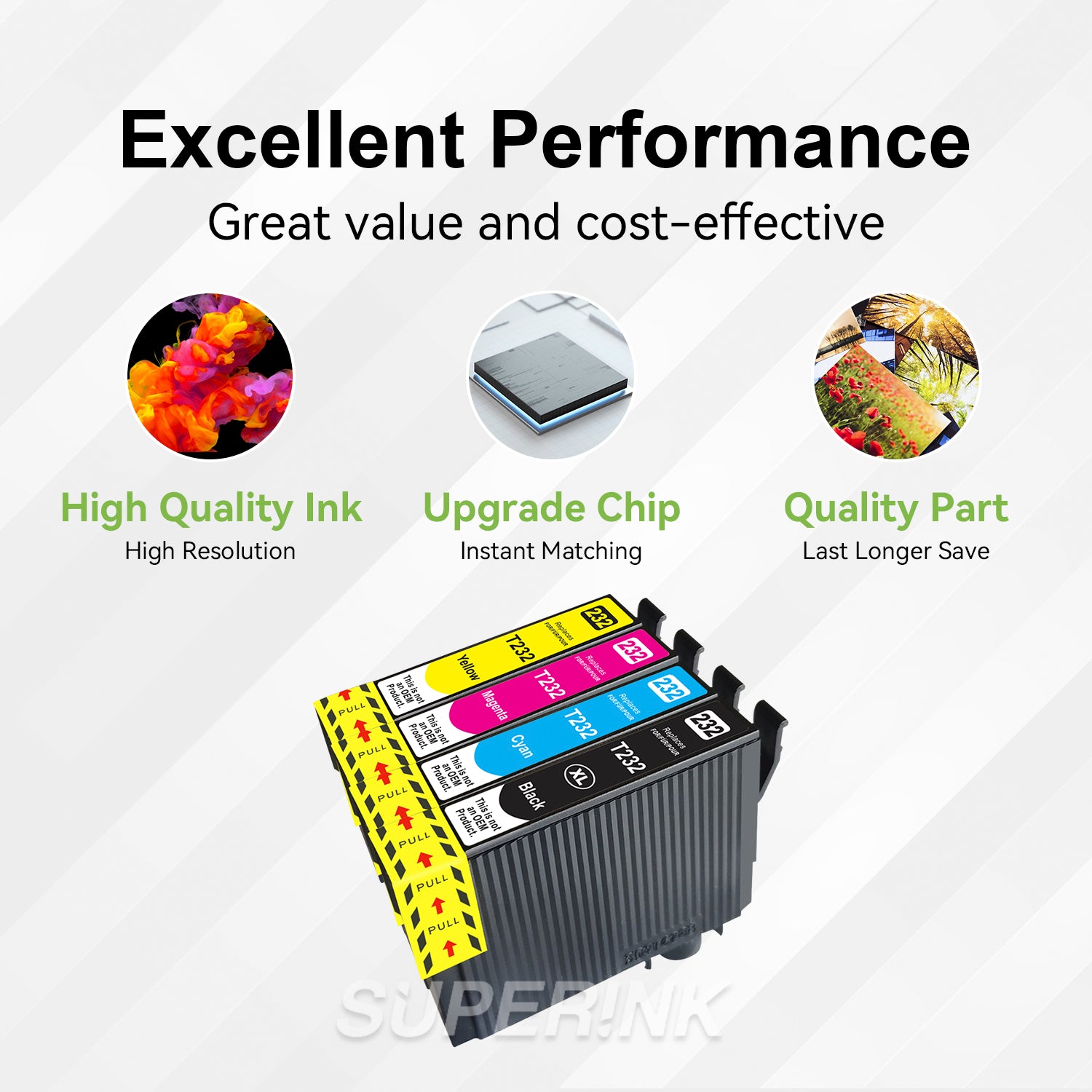 Compatible Epson T232XL T232 Combo Ink Cartridge by Superink - Superink.ca