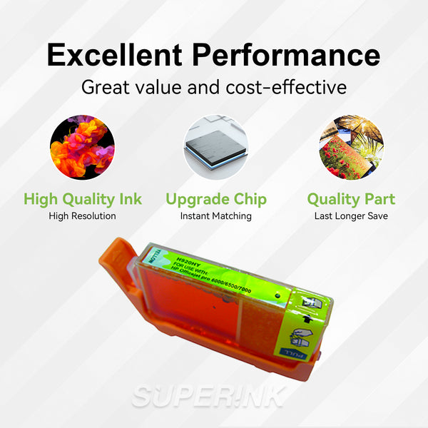 Compatible HP 920XL Ink Cartridge,Yellow (CD974AC) By Superink ...