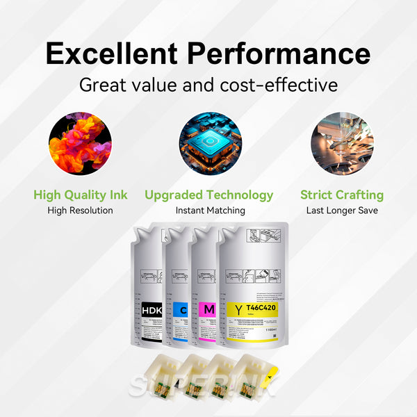 Compatible Epson T46C DS Ink Pack Set, 4x1100ML By Superink - Superink.ca