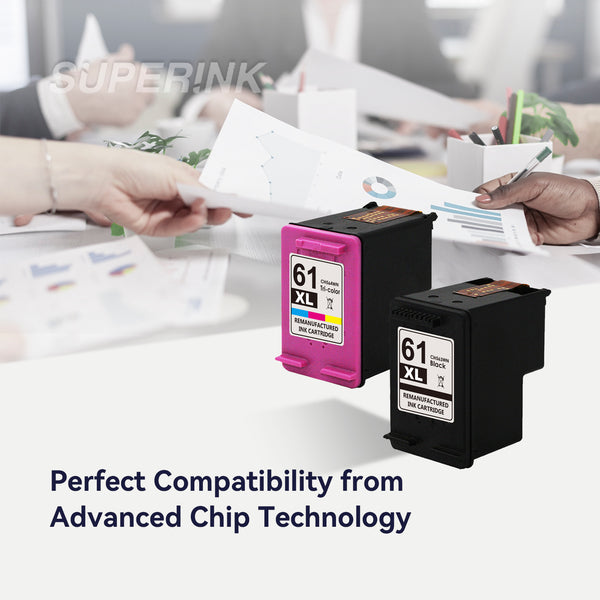 Compatible HP 61XL Ink Cartridge Combo High Yield - Superink.ca
