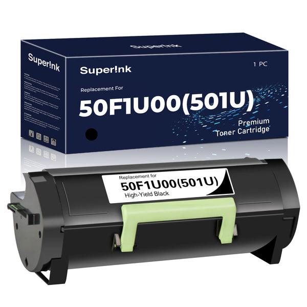 Compatible 501U Lexmark Black Toner Cartridge (50F1U00) by Superink ...