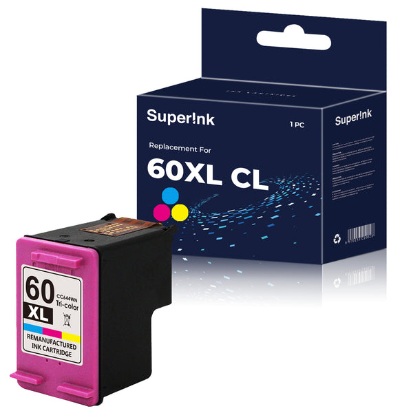 Compatible HP 60XL Tri-Color Ink Cartridge (CC644WC) By Superink ...