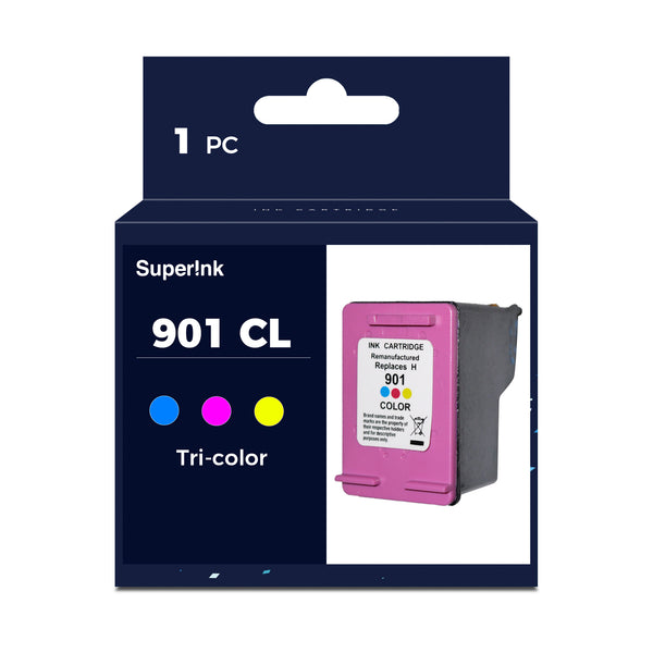 Compatible HP 901 Color Inkjet Cartridge (CC656AN) By Superink ...