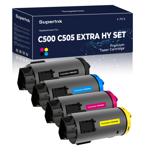 Compatible Xerox C500 / C505 EXTRA High Yield Set by Superink - Superink.ca