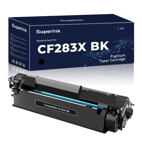 Compatible HP CF283X / 83X High Yield Black Toner By Superink - Superink.ca