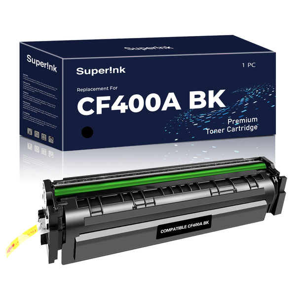 Compatible HP CF400A (201A) Toner Cartridge Black by Superink - Superink.ca