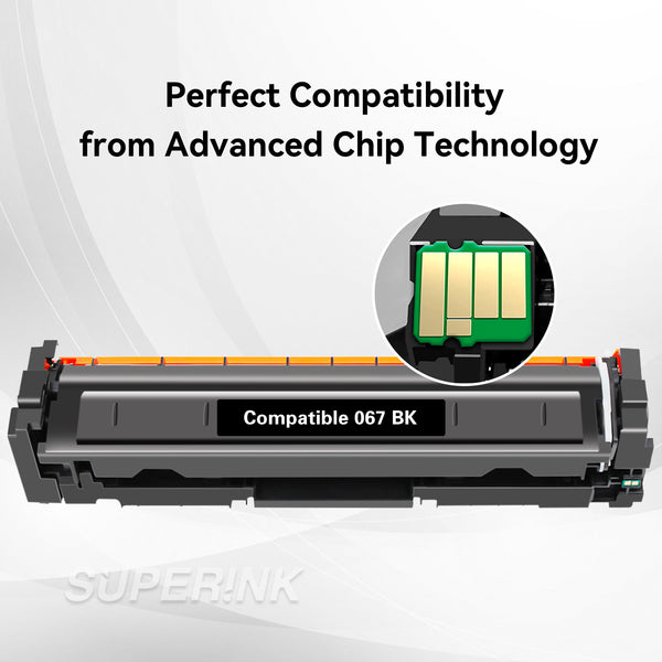 Compatible Canon 067 3130 Pages Black Toner Cartridge With Chip ...