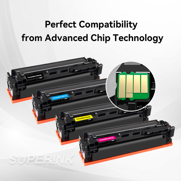 Compatible HP CF510A CF511A CF512A CF513A Toner Set by Superink ...