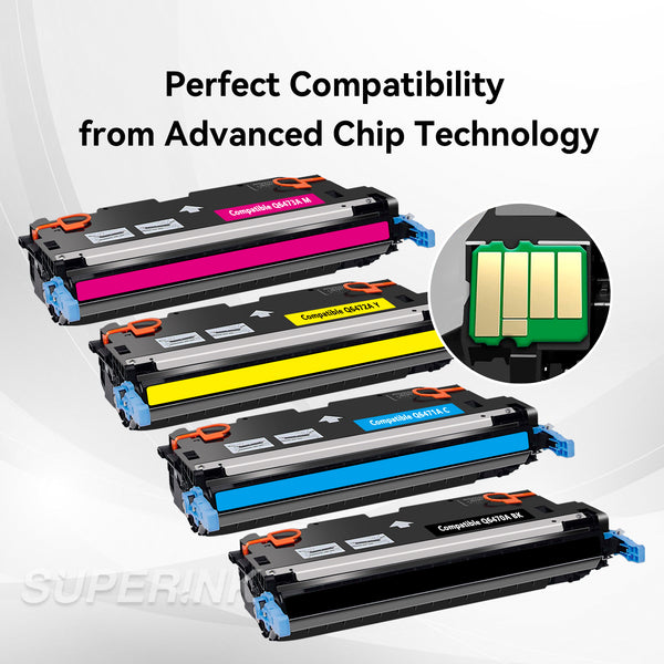 Compatible HP 502A Combo Toner Cartridge,BK/C/M/Y - Superink.ca