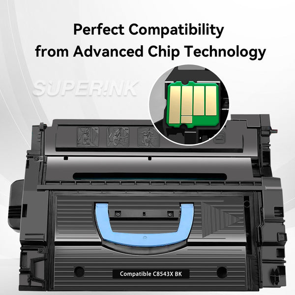Compatible HP C8543X (HP 43X) Black Toner Cartridge By Superink ...