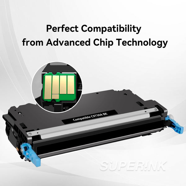Compatible HP C9730A Black Toner Cartridge (HP645A) By Superink ...