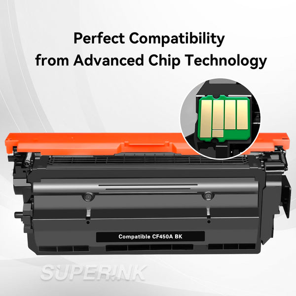 Compatible HP CF450A (655A) Black Toner Cartridge - Superink.ca