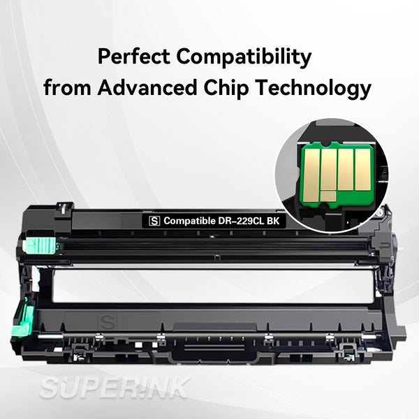 Compatible Brother DR229CL Black Drum Unit by Superink - Superink.ca