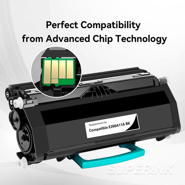 Compatible Lexmark E260 Toner Cartridge Black (E260A11A) By Superink ...