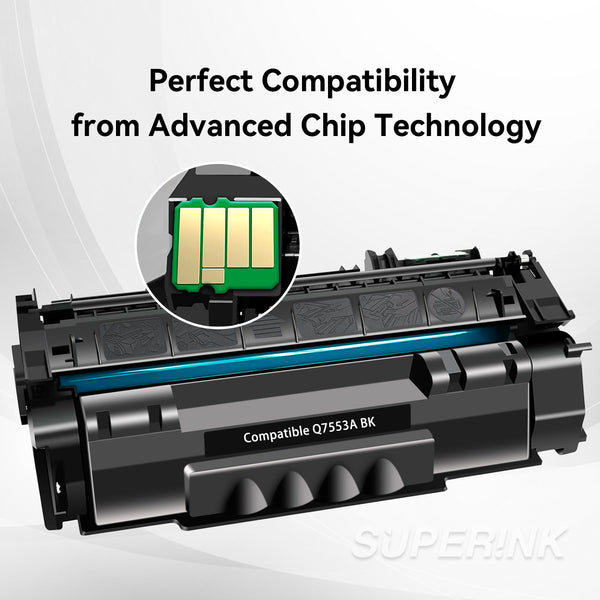 Compatible HP 53A (Q7553A) Black Toner Cartridge By Superink - Superink.ca