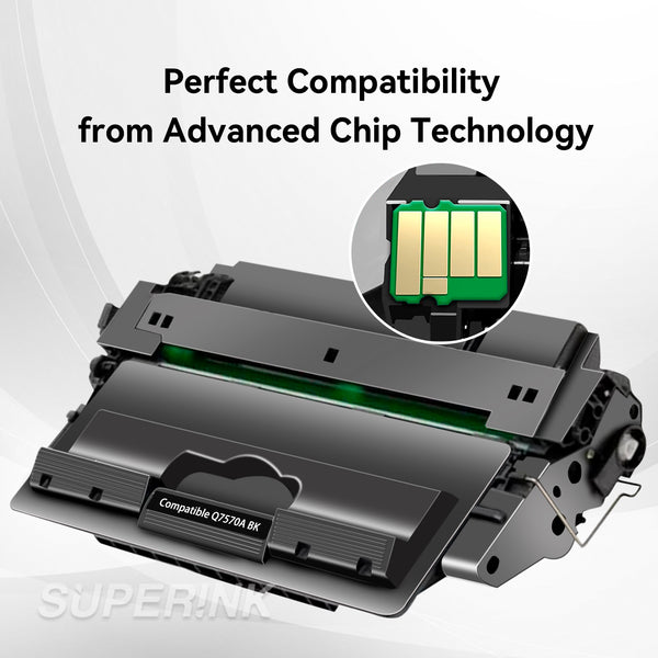 Compatible HP Q7570A Black Toner Cartridge (HP 70A) By Superink ...