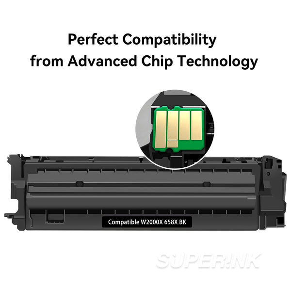 Compatible HP W2000X / 658X Black Toner By Superink - Superink.ca