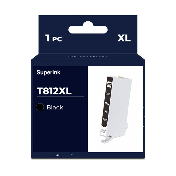Compatible Epson T812X Black High Yield Ink Cartridge by Superink ...
