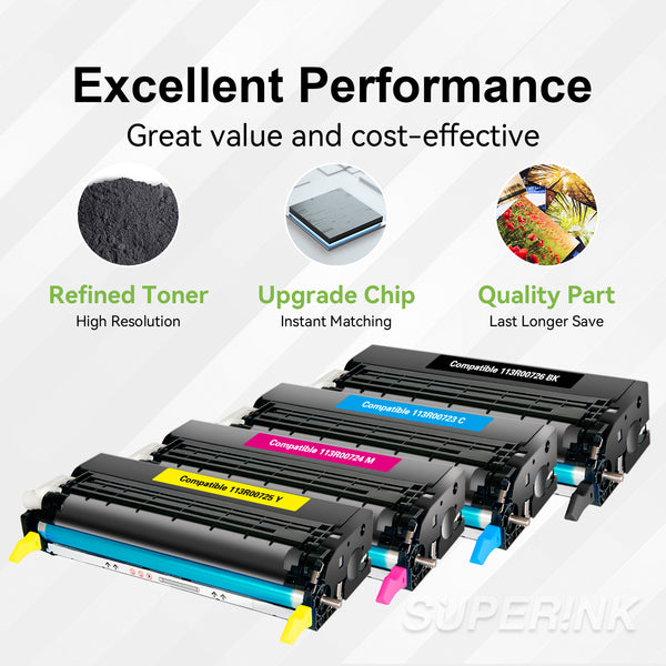 Compatible Xerox 6180 Toner Cartridge Combo High Yield By Superink ...