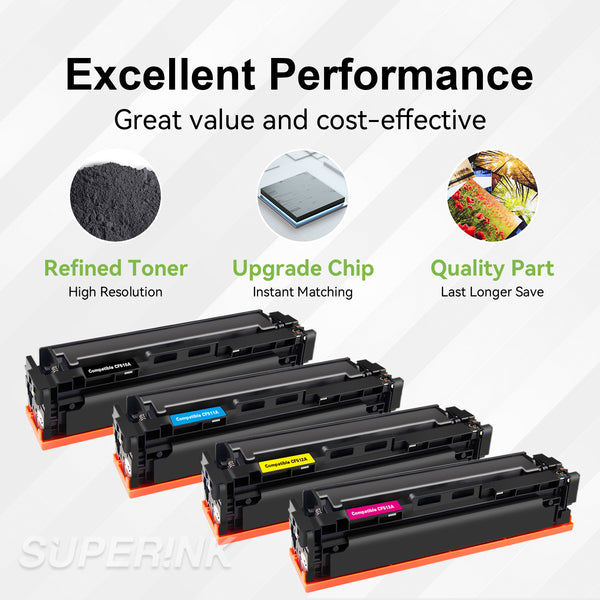 Compatible HP CF510A CF511A CF512A CF513A Toner Set by Superink ...