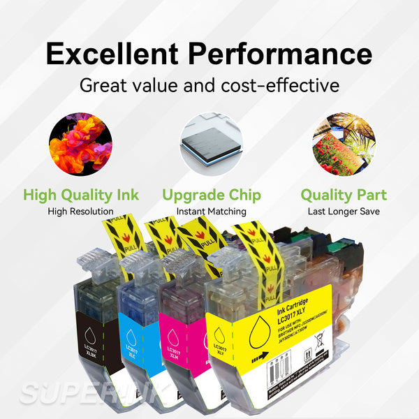 Compatible Brother LC3017XL LC3017 Combo Ink Cartridge - Superink.ca
