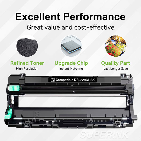 Compatible Brother DR229CL Black Drum Unit by Superink - Superink.ca