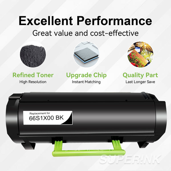 Compatible Lexmark 66S1X00 Toner Cartridge Black By Superink - Superink.ca