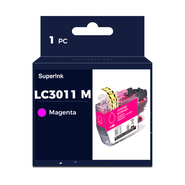 Compatible Brother LC3011 Magenta Ink Cartridge by Superink - Superink.ca