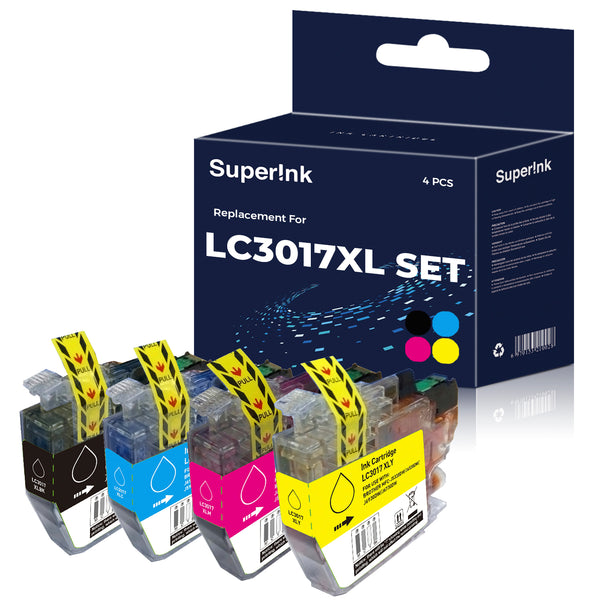 Compatible Brother LC3017XL LC3017 Combo Ink Cartridge by Superink ...