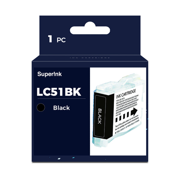 Compatible Brother LC51BK Black Inkjet Cartridge - Superink.ca