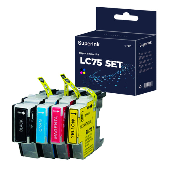 Compatible Brother LC75 Ink Cartridge Set by Superink - Superink.ca