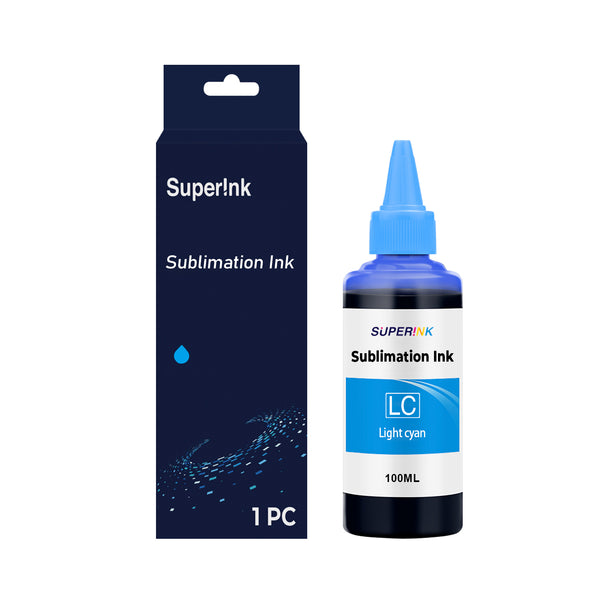 Sublimation Ink for Epson 100ml Light Cyan - Superink.ca