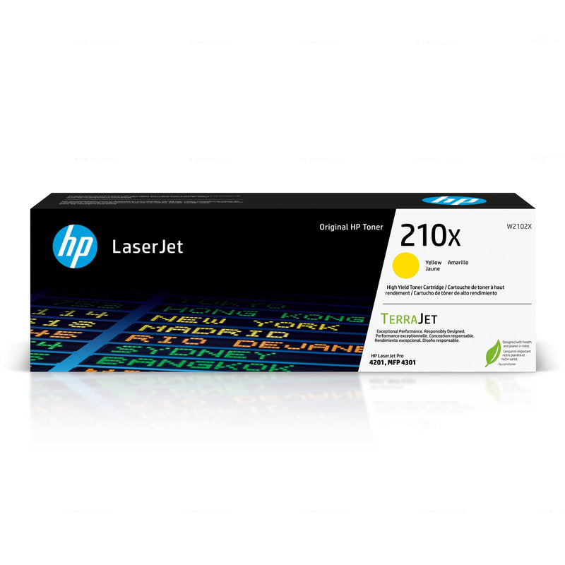 Original HP 210X W2102X Yellow High Yield Toner Cartridge - Superink.ca