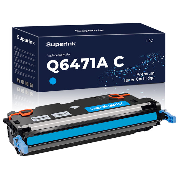 Compatible HP Q6471A Cyan Toner Cartridge (HP 502A) By Superink - Superink.ca