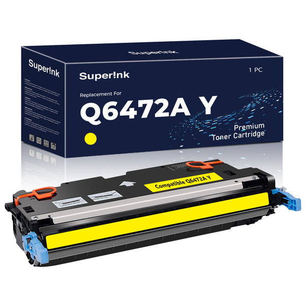 Compatible HP Q6472A Yellow Toner Cartridge (HP 502A) - Superink.ca