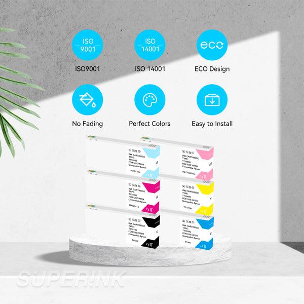 Compatible Epson T710 Ink Cartridge Combo BK/C/M/Y/LC/LM By Superink ...