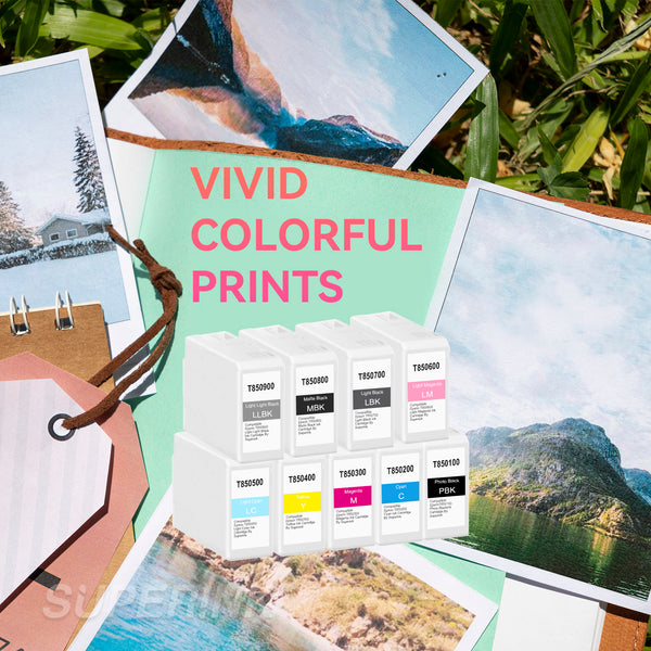 Compatible Epson T850 80ML Set of 9 Ink Cartridge By Superink - Superink.ca