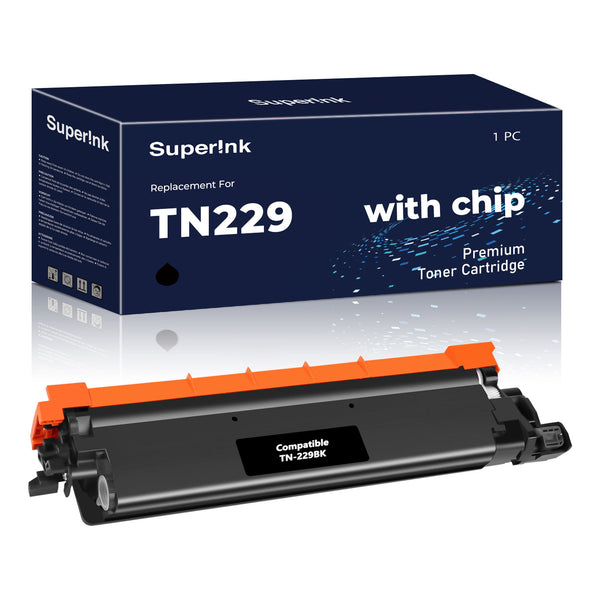 Compatible Brother TN229 TN229XL Black Toner WITH CHIP by Superink ...