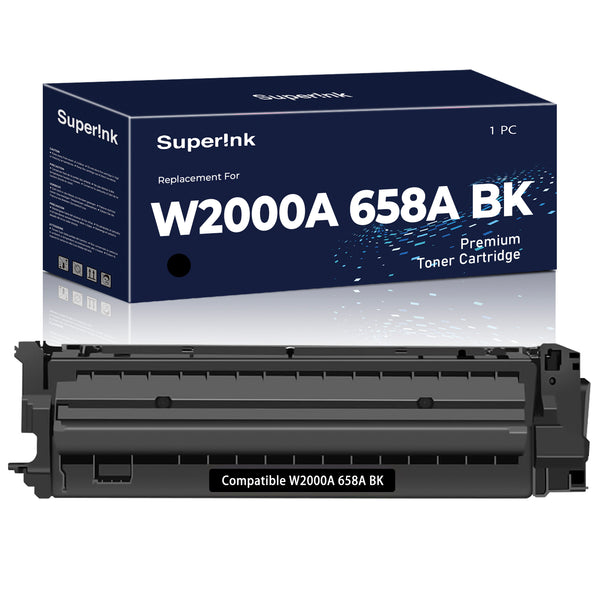 Compatible HP W2000A / 658A Black Toner By Superink - Superink.ca