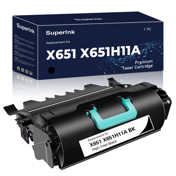 Compatible X651 Lexmark Black Toner Cartridge (X651H11A) By Superink ...