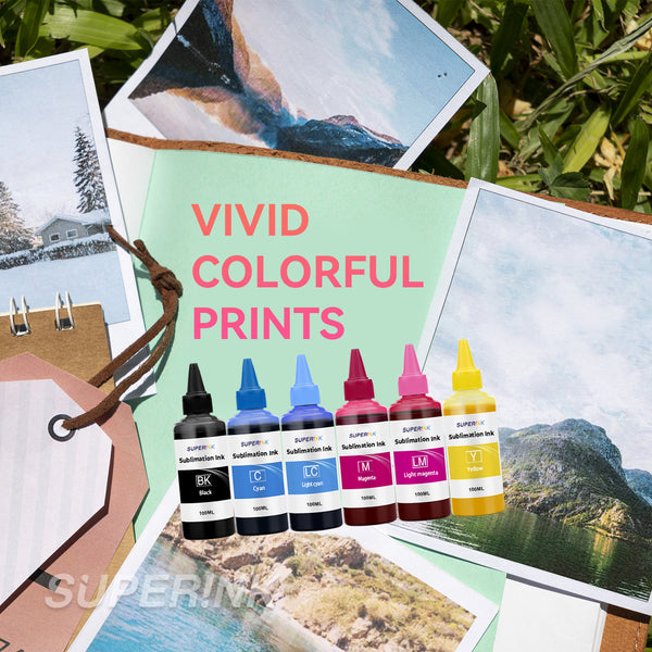 Sublimation Ink Combo for Epson 6 X 100ml By Superink - Superink.ca